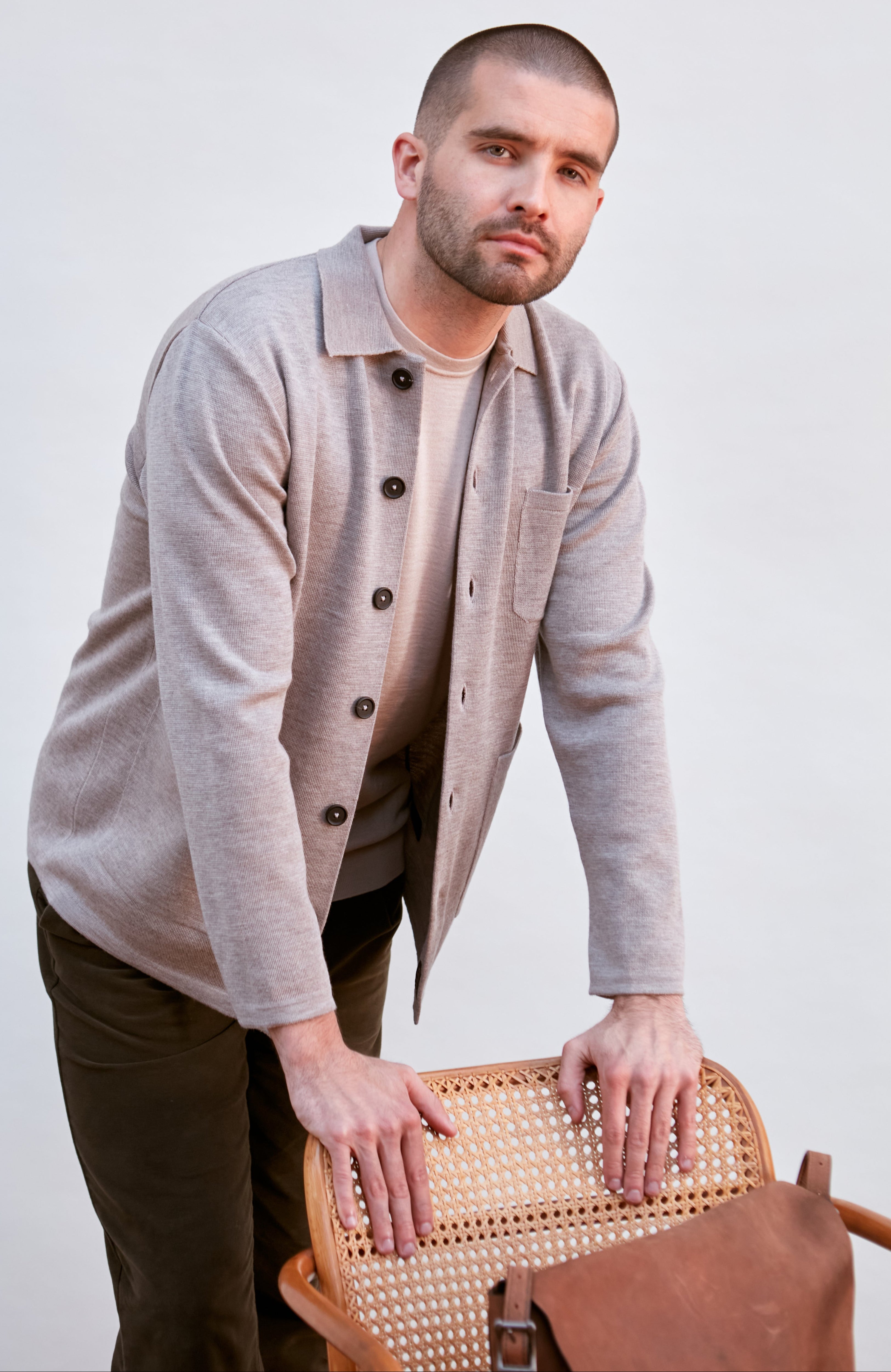 Mens Extra Fine Merino Wool Work Shirt – Paul James Knitwear