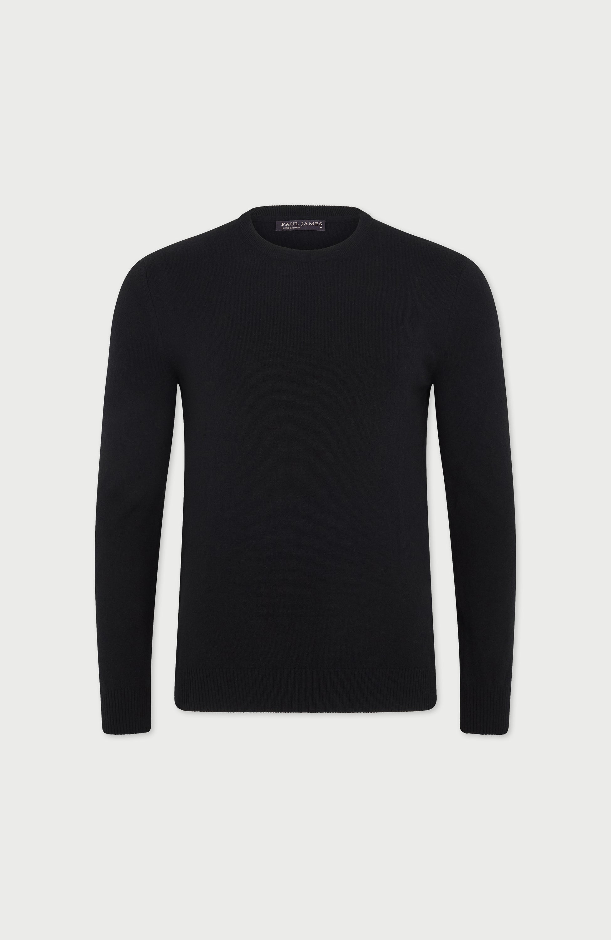 Mens Lightweight Merino Cashmere Crew Neck Jumper – Paul James Knitwear