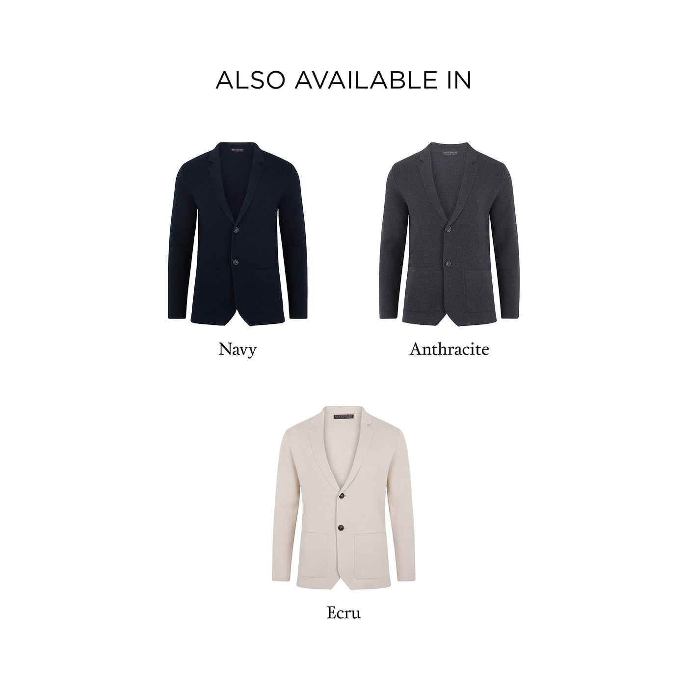 Mens Midweight Cotton Deconstructed Knitted Blazer – Paul James Knitwear