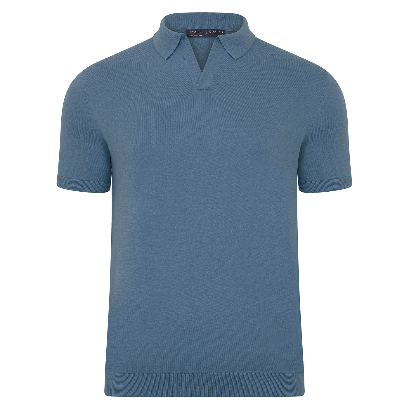 Mens Ultra Fine Cotton Buttonless Polo Shirt – Paul James Knitwear