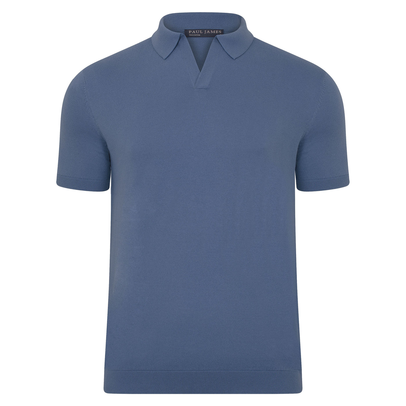 Mens Ultra Fine Cotton Buttonless Polo Shirt – Paul James Knitwear